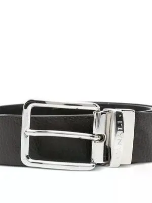 Canali Grained Buckle Belt - Brown