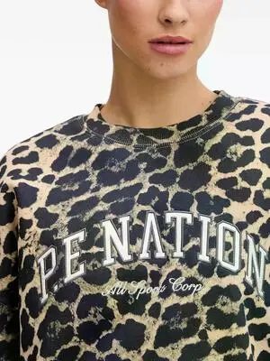 P.E Nation Heritage Animal-print Sweatshirt