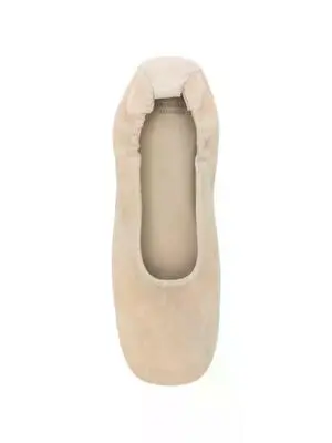SUMMERY COPENHAGEN Gathered Ballerinas - Neutrals