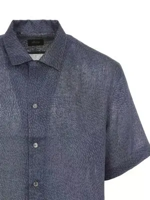Brioni Patterned Shirt - Blue
