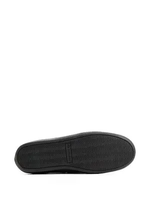 FORTELA Leather Boat Shoes - Black