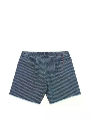 FORTELA Colonel Pinstripe Denim Shorts