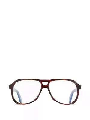 CUTLER & GROSS Pilot Frame Glasses - Brown