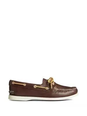 FORTELA Lace-up Leather Boat Shoes