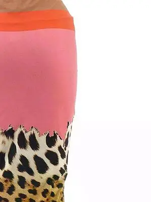 Roberto Cavalli Animal-print Midi Skirt