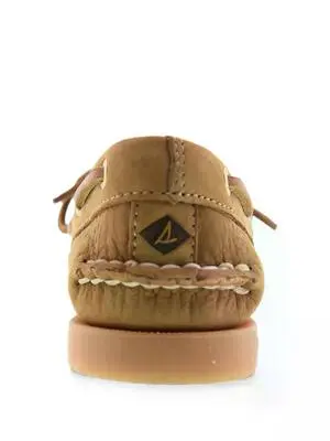 FORTELA Beige Leather Lace-up Loafers