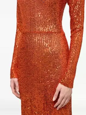 ATU BODY COUTURE Sequin-embellished Maxi Dress - Orange