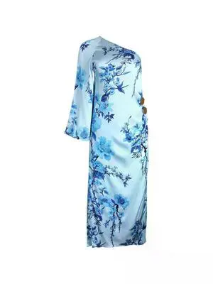 Borgo De Nor Atlantis One-shoulder Midi Dress