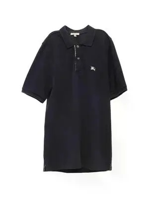 Burberry Logo-embroidered Cotton Polo Shirt
