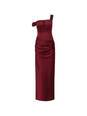Alex Perry Pleated Maxi Dress