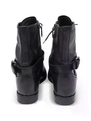 Prada Buckle-detail Combat Boots