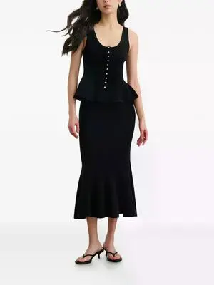 TOCCIN Lynn Pull-on Midi Skirt