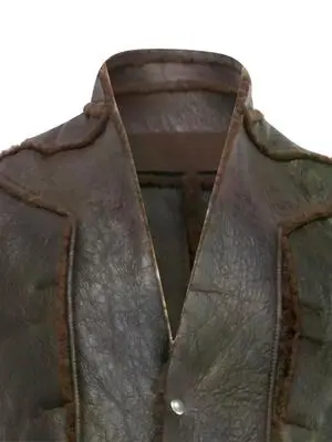 Rick Owens Fogpocket Shearling Leather Vest