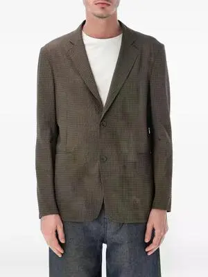 Emporio Armani Seersucker Blazer - Brown