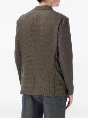 Emporio Armani Seersucker Blazer - Brown