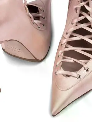 LE SILLA Colette Lace-up Ankle Boots - Pink