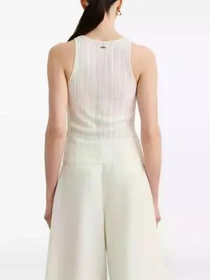 TOCCIN Juniper Racer Tank - White