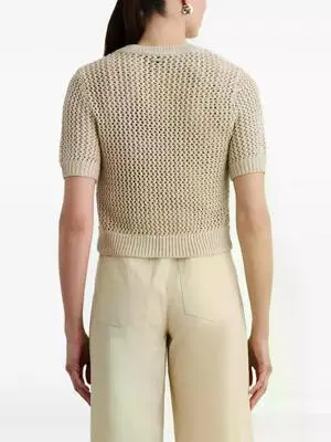 TOCCIN Janice Short-sleeve Button Cardigan