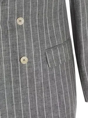 Brunello Cucinelli Double-breasted Blazer - Grey