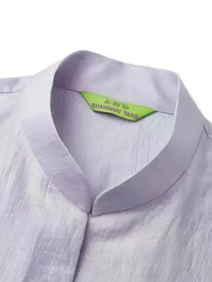 Shanghai Tang Tie-detail Shirt - Purple