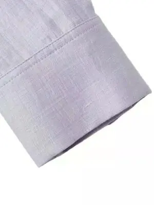 Shanghai Tang Tie-detail Shirt - Purple