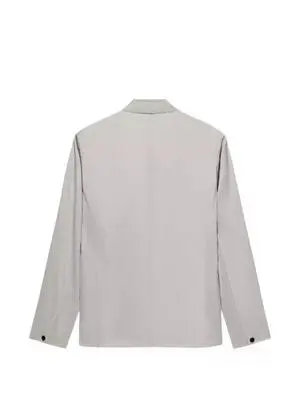 Shanghai Tang Button-up Jacket With Notched Lapels - Grey