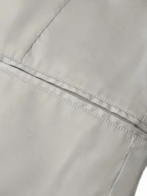 Shanghai Tang Button-up Jacket With Notched Lapels - Grey
