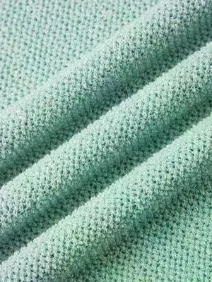 Shanghai Tang Textured Knit V-neck T-shirt