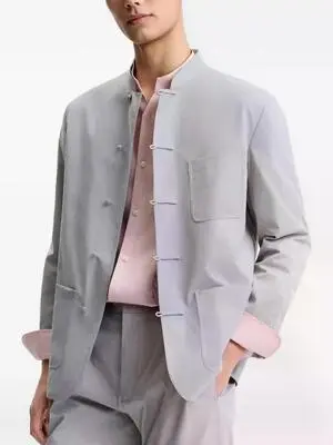 Shanghai Tang Chest-pocket Jacket - Grey
