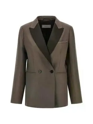 Peserico Double-breasted Peak-lapel Blazer