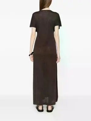 P.a.r.o.s.h Cut-out Maxi Dress - Brown