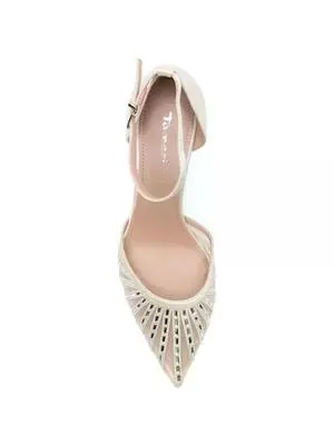TAMARIS Rhinestone-embellished Pumps - Neutrals
