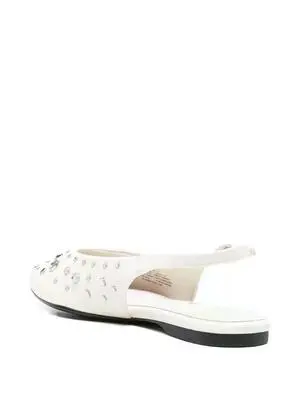 TAMARIS Studded Slingback Flat Pumps - Neutrals