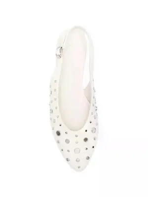TAMARIS Studded Slingback Flat Pumps - Neutrals