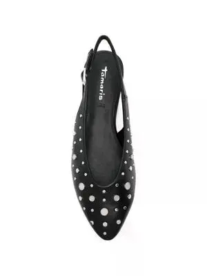 TAMARIS Studded Slingback Pumps - Black