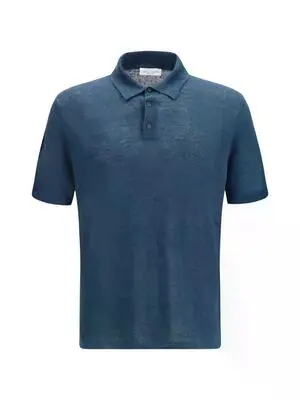 ROBERTO COLLINA Button-up Polo Shirt - Blue
