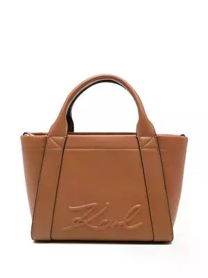 Karl Lagerfeld K7ville Embossed-logo Tote Bag - Brown