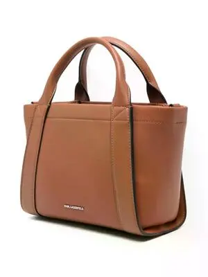 Karl Lagerfeld K7ville Embossed-logo Tote Bag - Brown