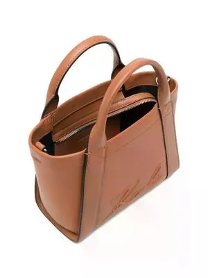 Karl Lagerfeld K7ville Embossed-logo Tote Bag - Brown