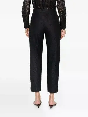 Max Mara Corona Lace Straight-leg Trousers - Blue