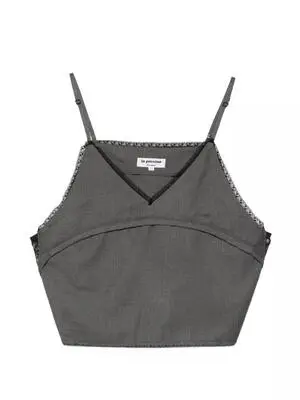 LA PISCINE Lace-trimmed Cami Top