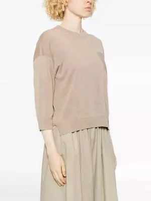 Peserico Embellished Sweater - Neutrals