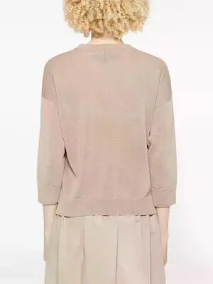 Peserico Embellished Sweater - Neutrals