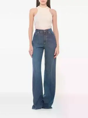 DONDUP High-waisted Wide-leg Jeans - Blue