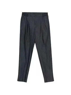 Men's Pleated Tapered Trousers