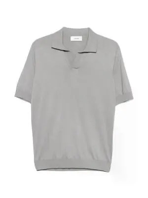 LARDINI V-neck Short-sleeve T-shirt - Grey