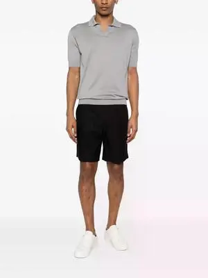 LARDINI V-neck Short-sleeve T-shirt - Grey