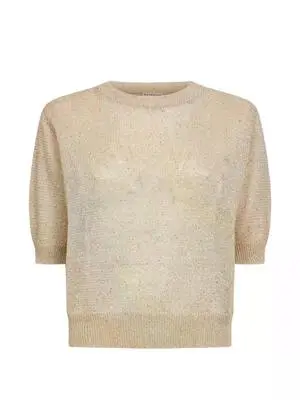 Brunello Cucinelli Openwork Ribbed Sweater