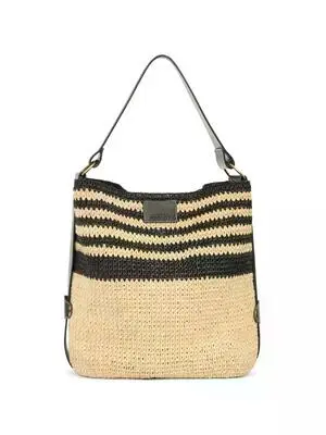 Isabel Marant Étoile Bayia Raffia Shoulder Bag - Neutrals