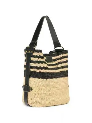Isabel Marant Étoile Bayia Raffia Shoulder Bag - Neutrals